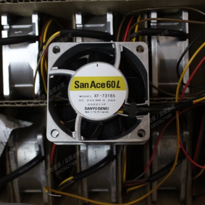 全新原三洋SanAce60L XF-73165 24V 0.08A 4线金属外框变频器风扇