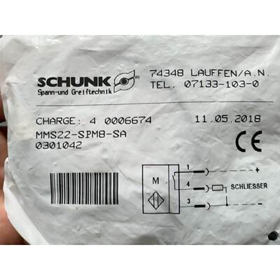 【议价】SCHUNK雄克MMS22-SPM8-SA传感器030104