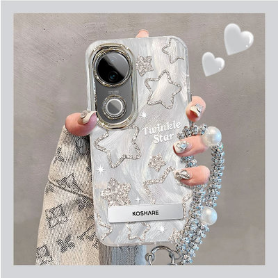 适用vivoS系列闪粉星星手机壳