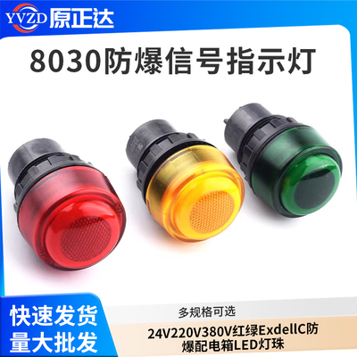 YH8030防爆信号指示灯24V220V