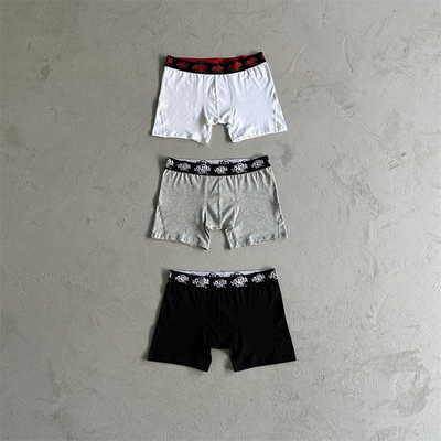 纯棉男士3条装原创透气平角内裤