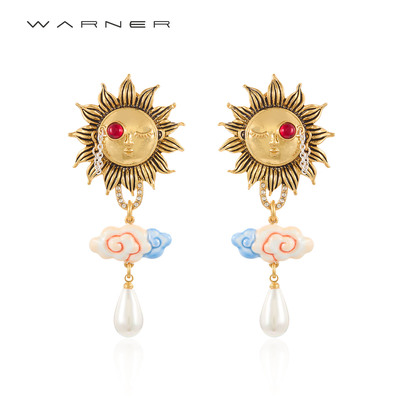 JosephWarner太阳神云朵长耳环