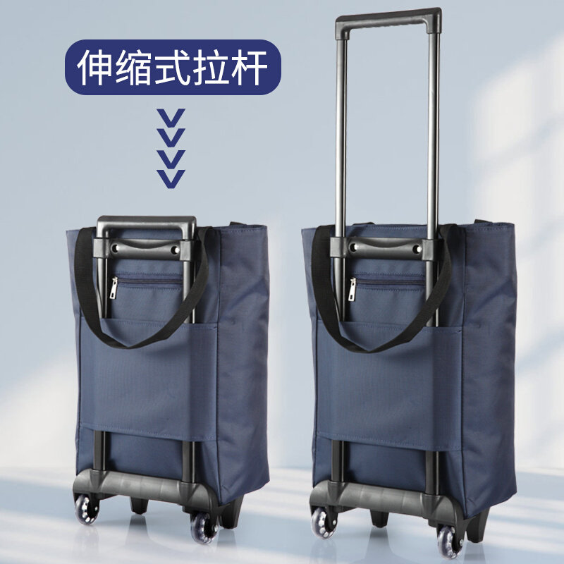 。买菜车小拉车购物车家用神器超市手拉车拖车折叠便携购物袋拉杆