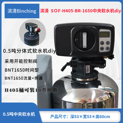 。滨清diy 0.5吨家用软水机 SOF-H405-BNT1650全屋自来水净化系统