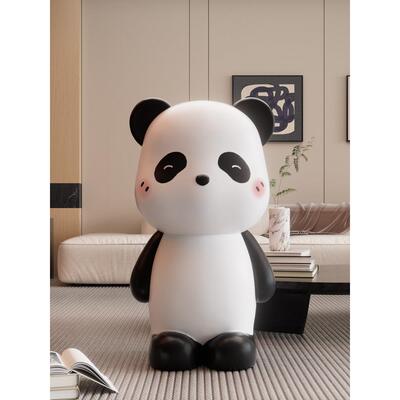 熊猫存钱罐大号新家客落装APL卡饰摆件地乔迁新居礼物厅儿童通储