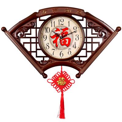 客中国24006风挂钟厅新中创意大气时钟挂墙家用钟钟 饰式时尚钟表