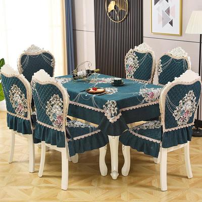 高档欧式椅现套THD椅垫套装茶凳套家用简约代餐椅垫布艺子圆桌布