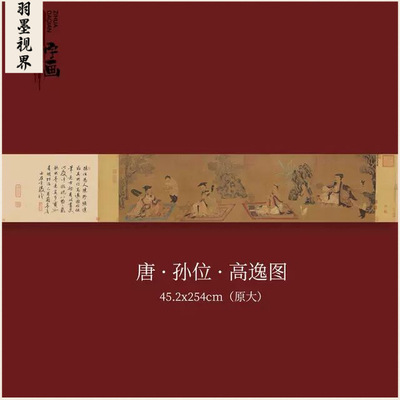 唐孙位高逸图竹林七贤图微喷复制