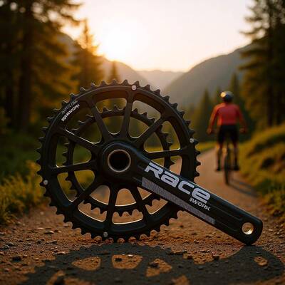 RACEWORK公路自行车牙盘170/172.5/175mm一体曲柄菊花公路车专用