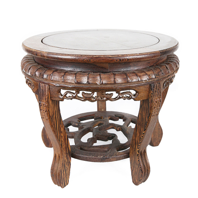 垫高底座托盘实木花架圆形石头酒坛鱼缸花瓶奇石花盆景木托架木质