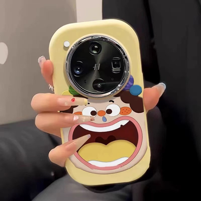 彩绘搞笑胖子适用于oppoA6pro手机壳A5/A3/2活力版a93s新款a11x卡通全包A97女A35A93S小众a73a58x镜框保护套