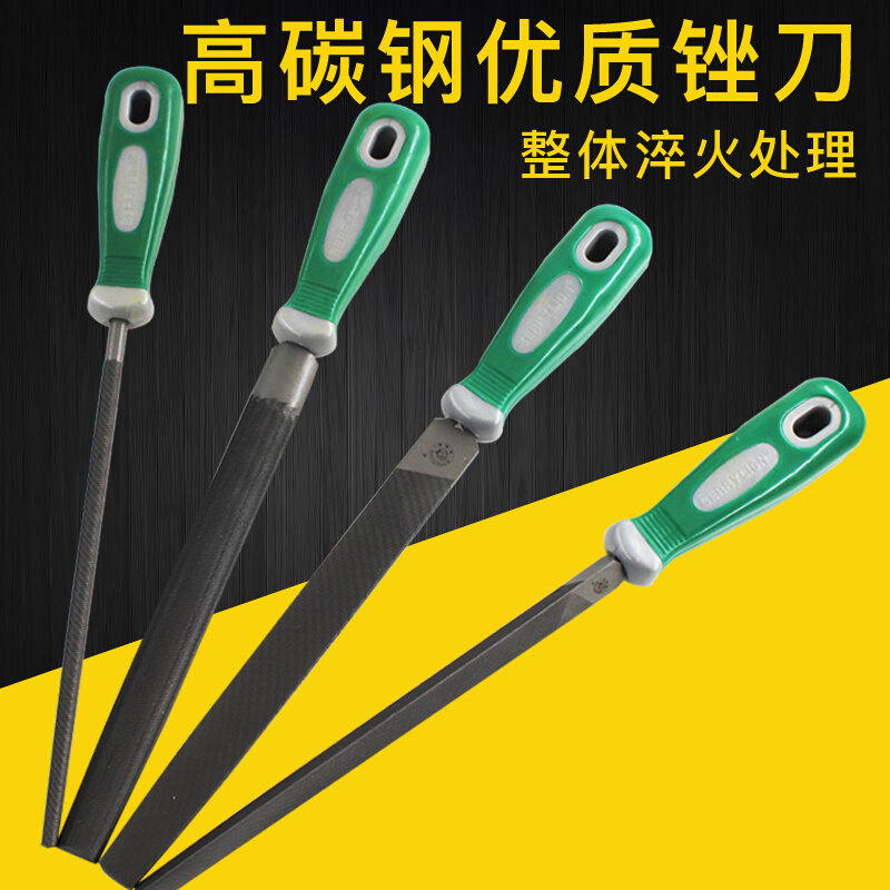 。锉刀木工金属钢锉矬子圆锉搓刀扁锉平锉半圆三角打磨工具钳工挫