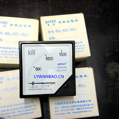 。中频有功功率表交流42L6-1500KW/1000/100V 1KC 1500/5