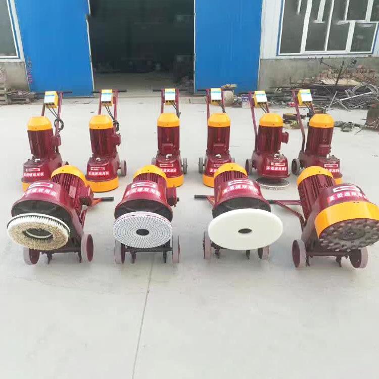 环氧地坪研磨机 混凝土无尘干湿两用双速可调地面打磨水磨石机