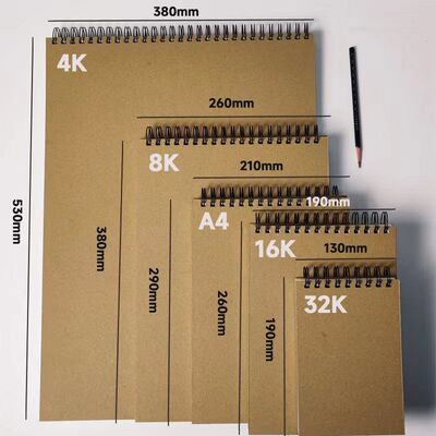 a4素描本美术生8K速写图画16K空白手绘彩铅学生专用纸32K