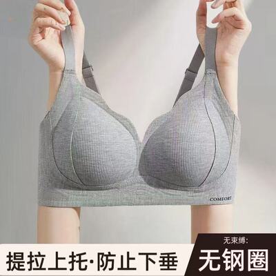 秋冬聚拢无痕无钢圈软支撑收副乳防外扩上托内衣女小胸文胸罩6639