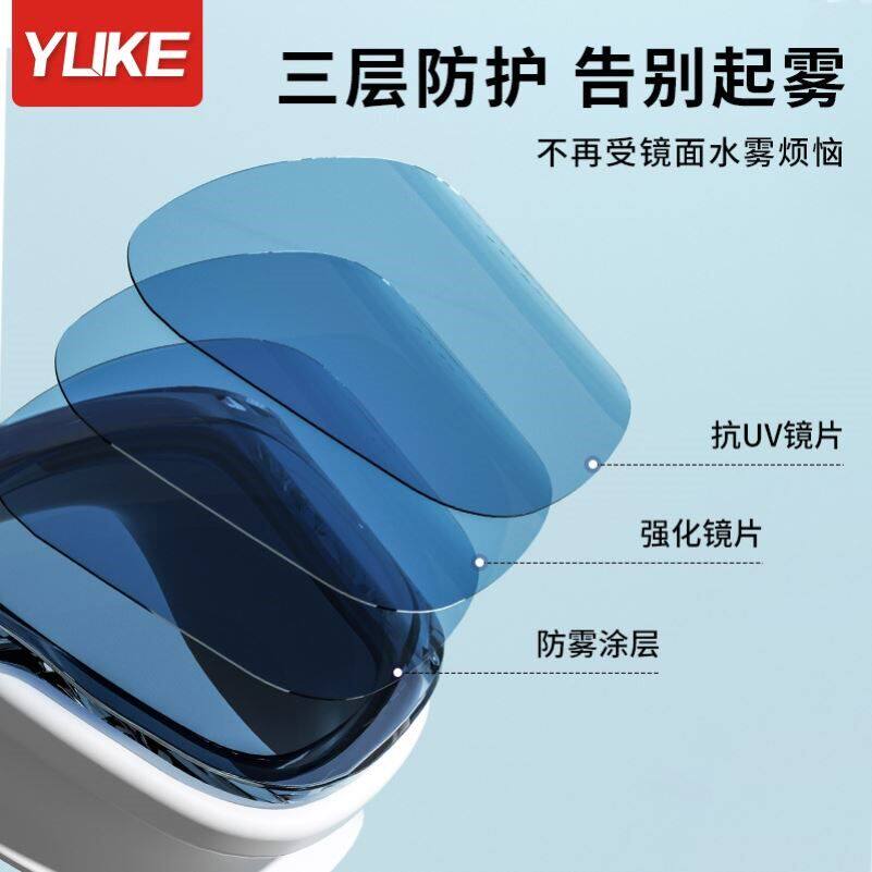 游泳眼镜近视带度数男款女泳帽泳镜套装高清防雾防水大框成人专业