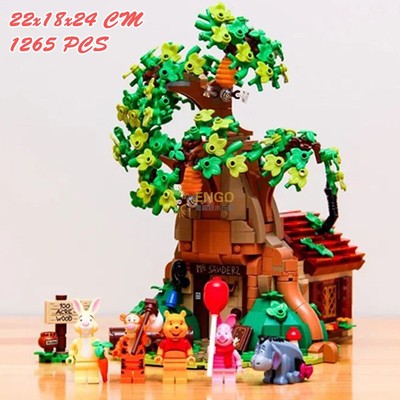 拼图拼搭21326小熊维尼树屋迪士尼女孩成人中国拼装积木玩具周边