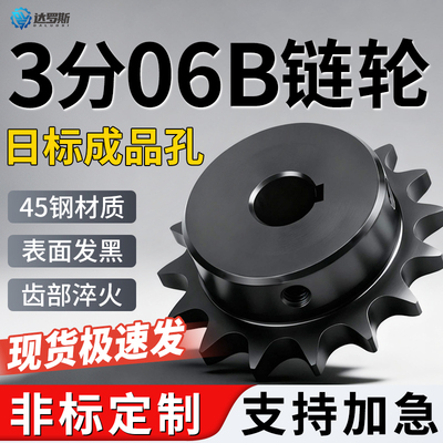 3分/06B成品孔链轮【来图加工】