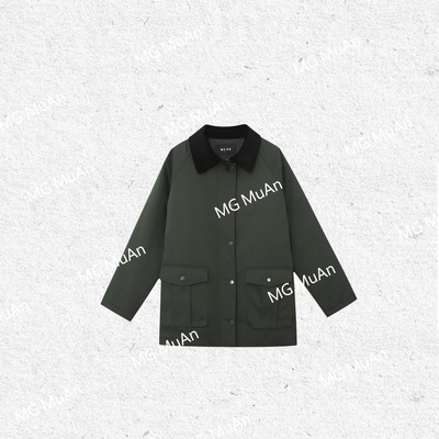 木岸muan余文乐工装棉服高级百搭定制美式外套女YJ-23719