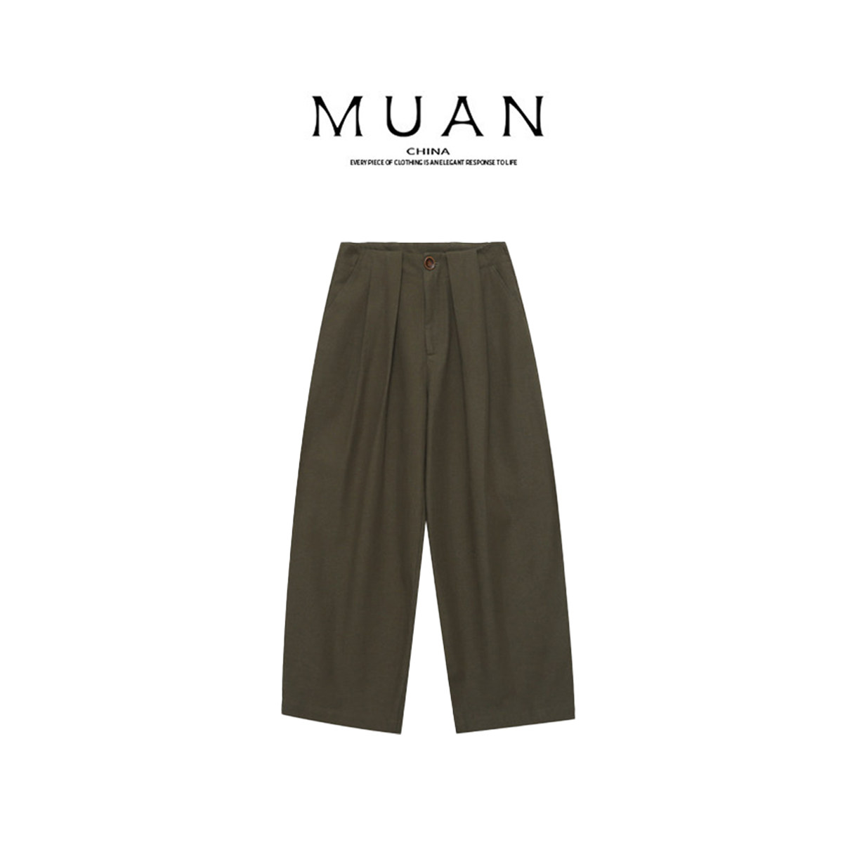 木岸muan老友记长裤定制美式复古宽松工装休闲裤女CQ-YJ-25065