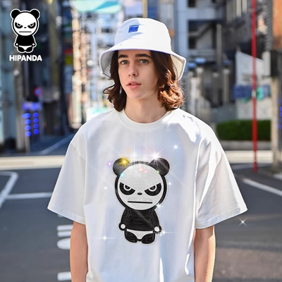 高级感镶钻潮牌设计师夏季半袖