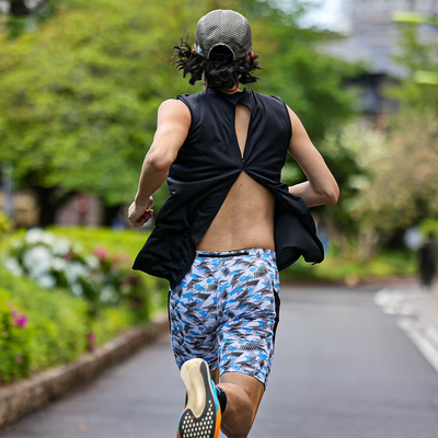 ELDORESO日本进口26SS运动无袖背心后背开衩Labyrinth Sleeveless