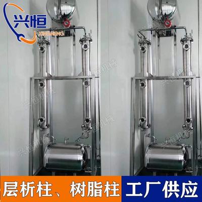 实验室型不锈钢层析柱阴阳离子交换柱大孔树脂静态吸附柱层析柱