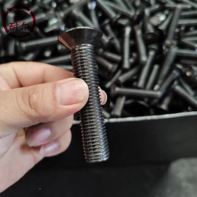 4.8级十本色铁镀锌字槽平头螺0LRAM8m1m12*16沉头一字槽定钉位机