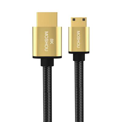 魔兽2.1版8K双头迷你mini hdmi转mini hdmi线相机高清线4K 60Hz