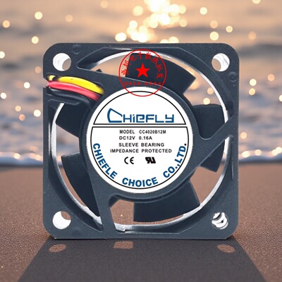 全新CHICFLY CC4020B12M DC12V 0.16A 4020 4CM 机箱散热滚珠风扇