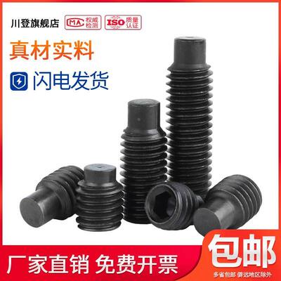 12.9级凸端紧定螺丝M2.5M3M4M5*x3x4x5x6x8x10x12x14x16x20/25-30