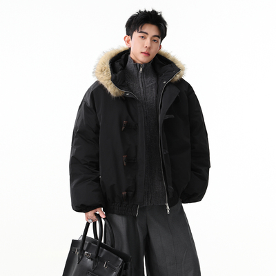 SHAPOES美式宽松休闲连帽棉衣