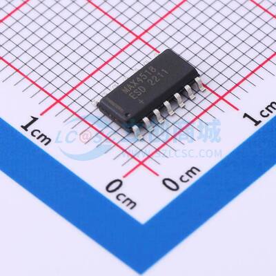 模拟开关/多路复用器 MAX4518ESD+ SO-14 原装正品