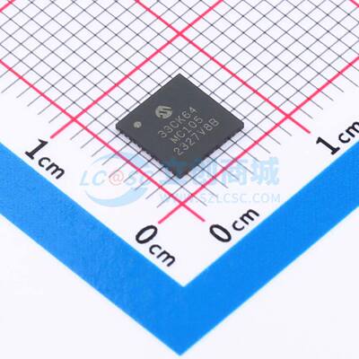 数字信号处理器(DSP/DSC) DSPIC33CK64MC105-I/M4 UQFN-48(6x6)