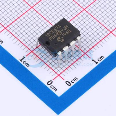 单片机(MCU/MPU/SOC) PIC12CE674-04/P PDIP-8 原装正品