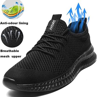 Damyuan Man Sneakers for Men&lsquo;s Black Running Shoes Arm