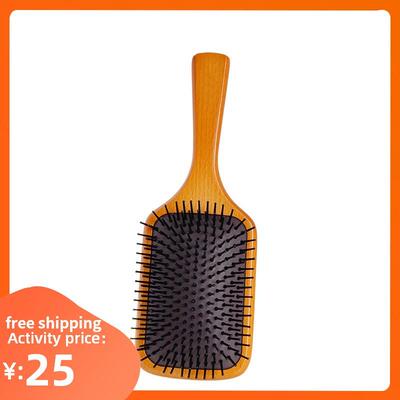 Hair Brush Massage wooden Comb Curly Salon Hairdressing Tool