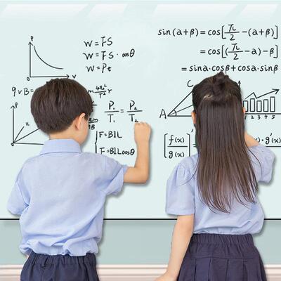 钢化磁性15890玻璃白板挂式办家用儿童公小黑墙定写字板板可做移