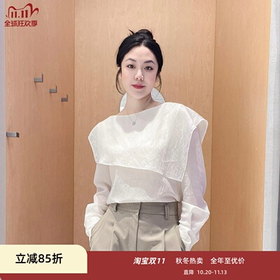 春新不规则长袖衬衫BR501181