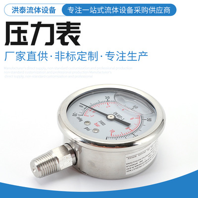 不锈钢抗震防震压力表