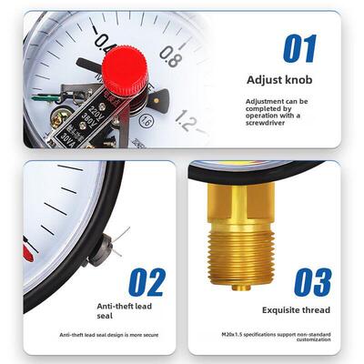 上海仪川磁助式电接点压力表YXC100水气液YXC150上下限控制开关