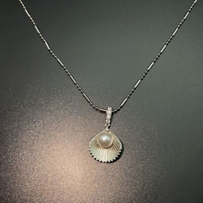 Vintage古着 Shell pearls项链