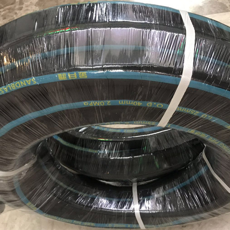 金月雅高压超耐磨喷砂管船厂专用喷砂机除锈喷砂枪软管冲沙橡胶管