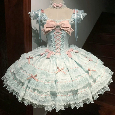 全款现货【花屿蝶】梦幻礼盒Lolita原创设计日常lolita洋装连衣裙