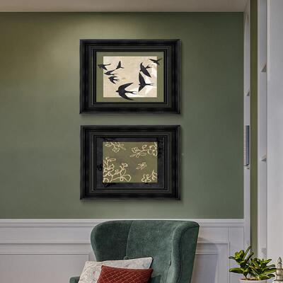 中古风玄关厅饰画 画法式覆古客沙发FDY3772背高景墙挂画 画小装