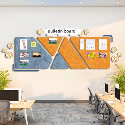 毛毡装板办公室墙面饰公司企RBR业文化墙贴员风采照工片氛围置告