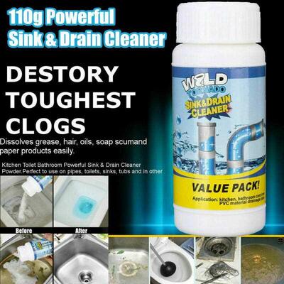 Kitchen Pipe Dredging Cleaner Pipe Powder Sink Drain Bottle