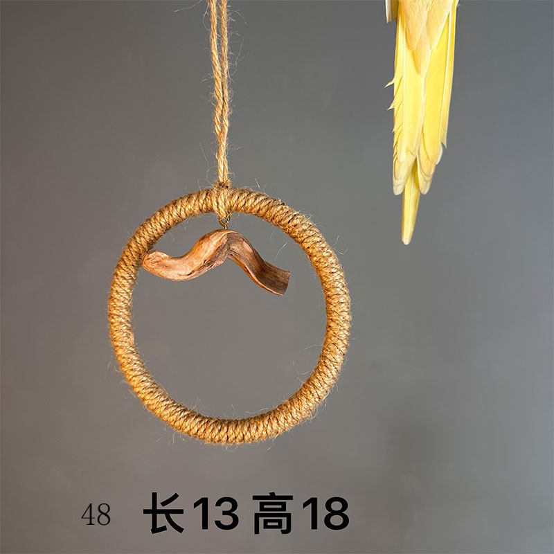 鹦鹉解闷磨牙棒圆环秋千玩具鸟笼造景牡丹和尚鹦鹉玩具宠物用品