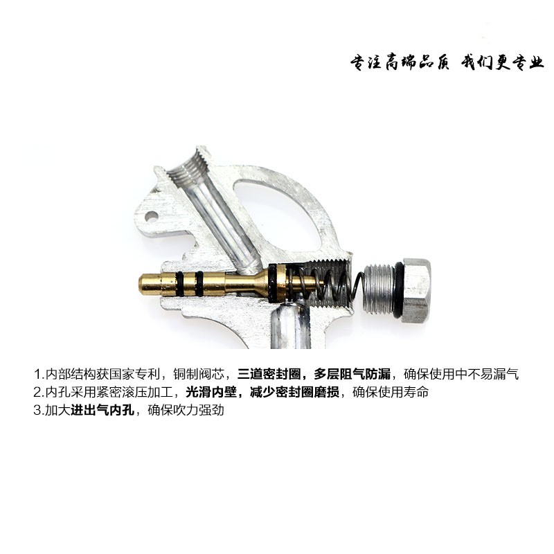 好货高压尘吹枪 除尘器不锈钢加长嘴吹风枪气动强吹力长咀耐用不